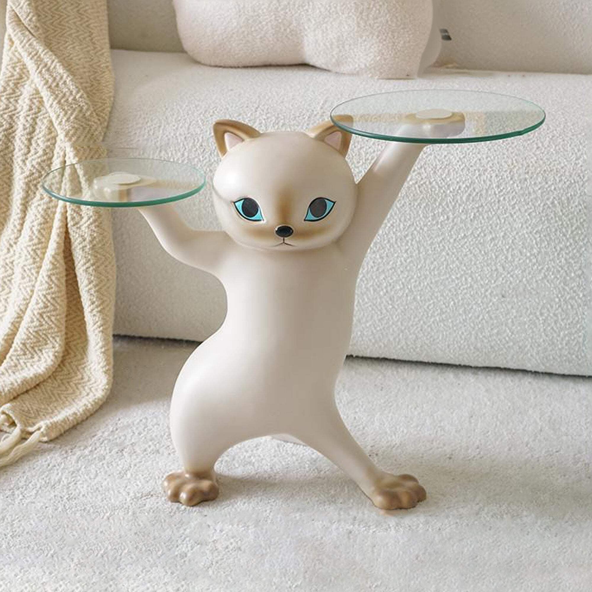 23''H, Enchanting Cat Side Table - Walmart.com
