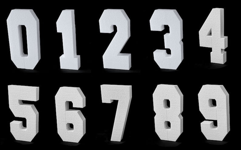 23"H Smooth EPS Foam Letters Alphabet Numbers for Crafts Party Signs ...
