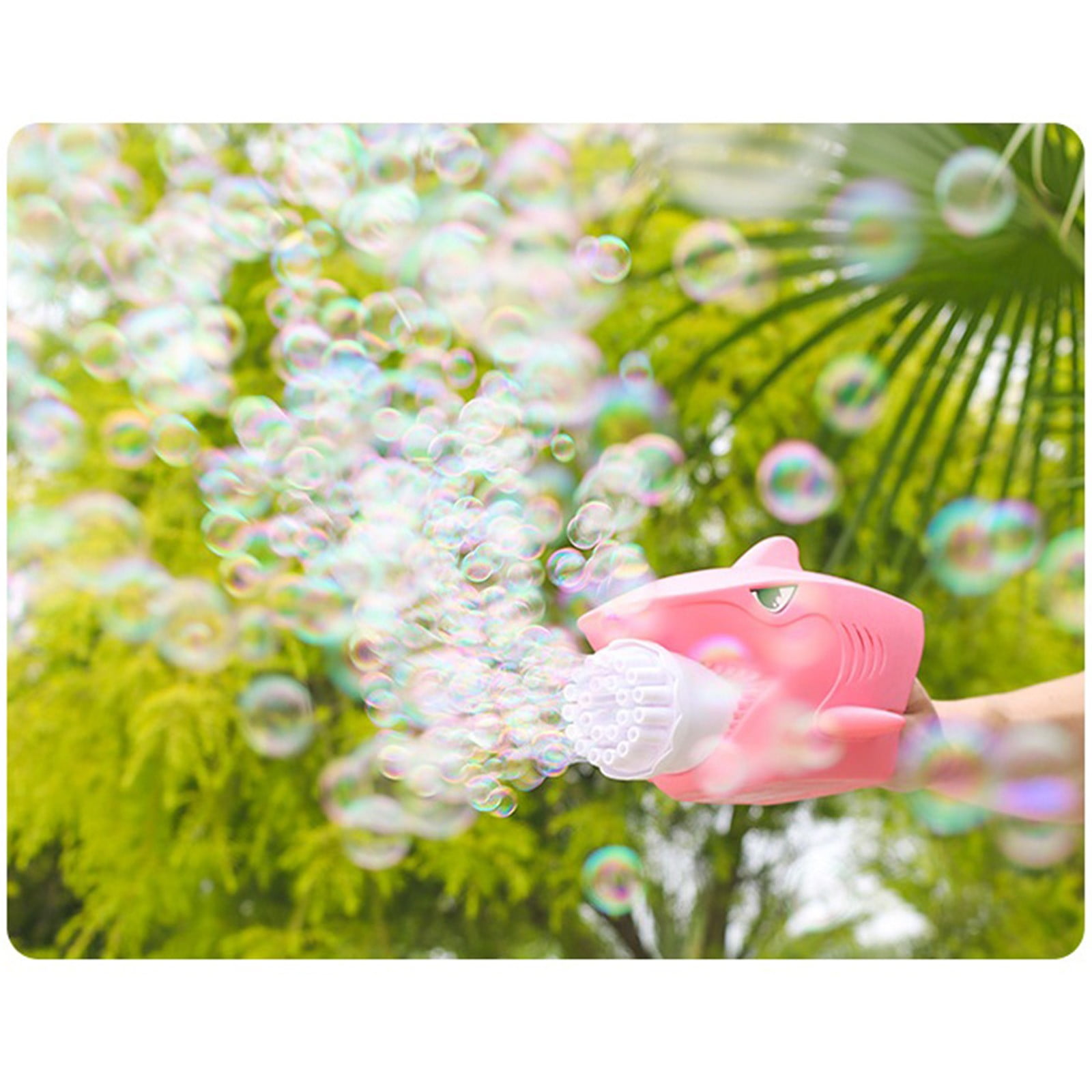 23-Hole Lighting Bubble Machine Fully Automatic One-button Bubble ...