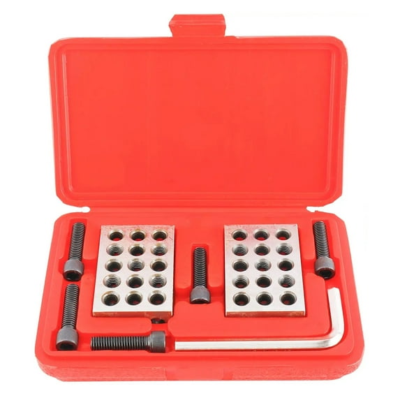 23 Holes 1-2-3" 25-50-75mm Blocks Precision Gauge With Screw Spanner ...