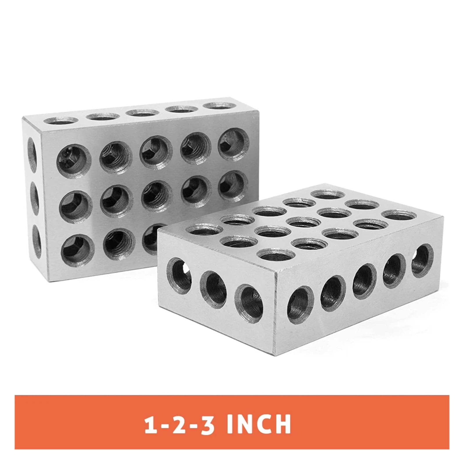 23 Holes 1-2-3" 25-50-75mm Blocks Precision Gauge With Screw Spanner ...