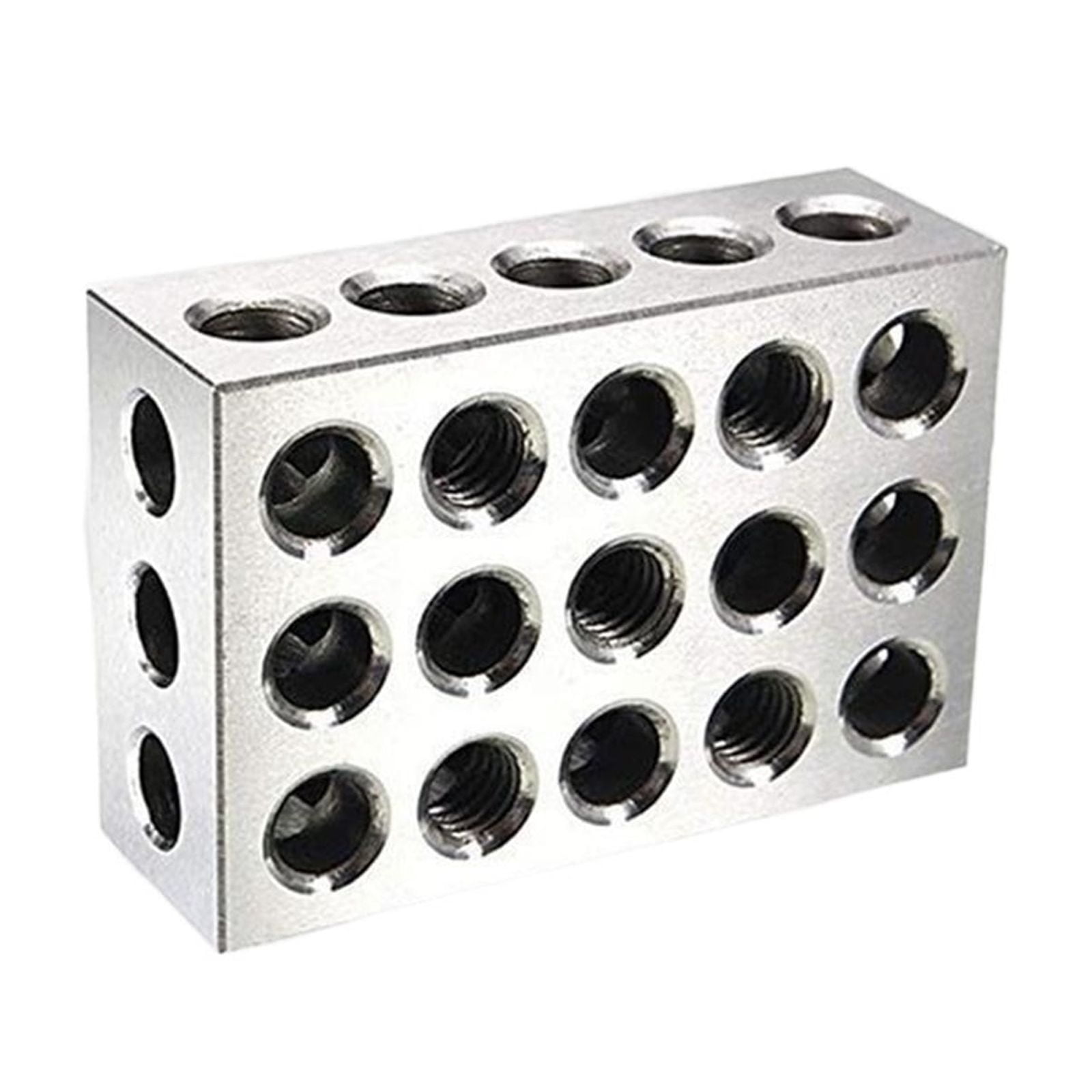 23 Holes Precision Gauge Blocks 25-50-75mm Steel Parallel Clamping Block 1-2-3 Inch Metalworking ...