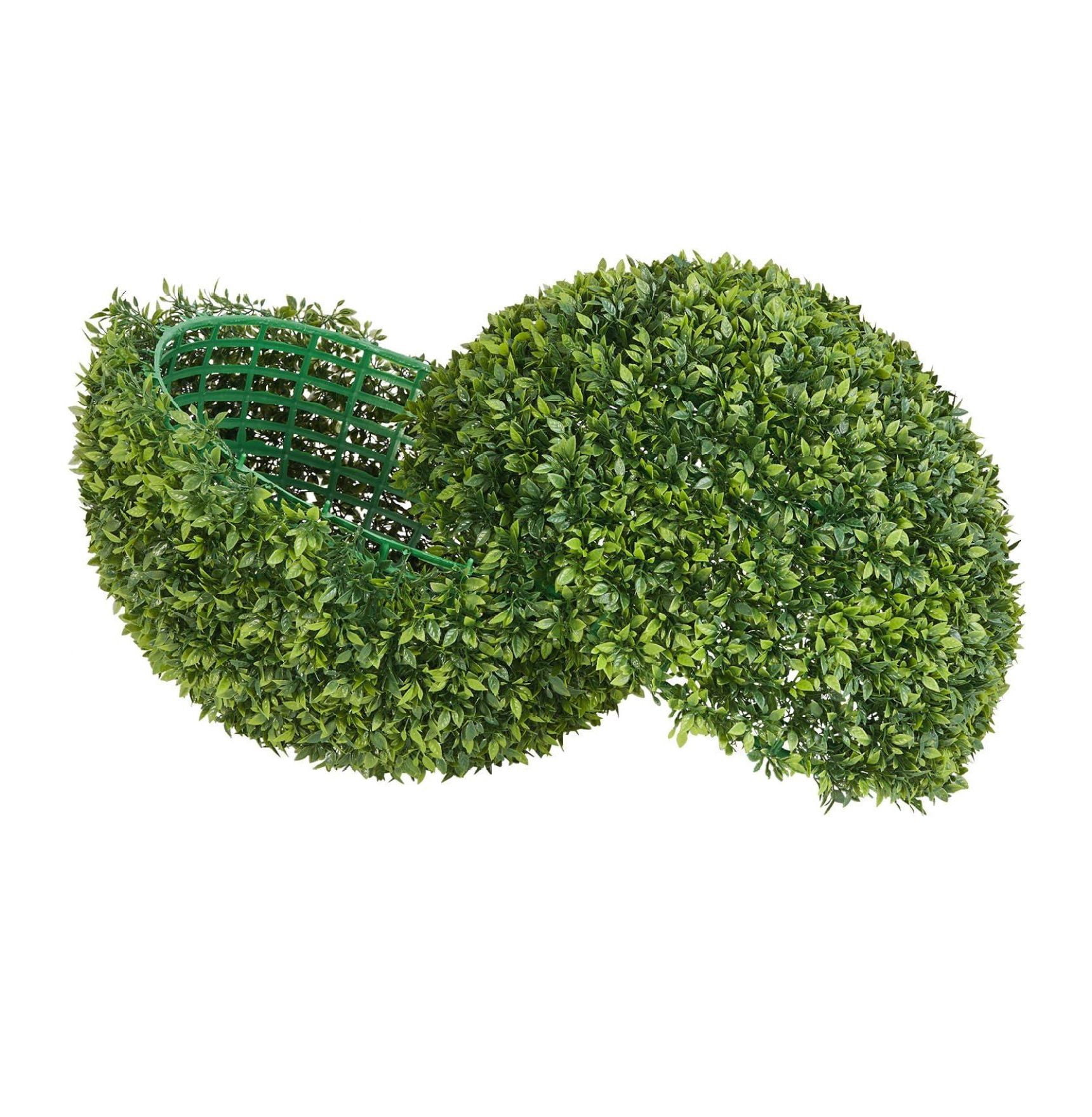 23 Inch Artificial Topiary Ball, Faux Boxwood Plant, Realistic Silk ...