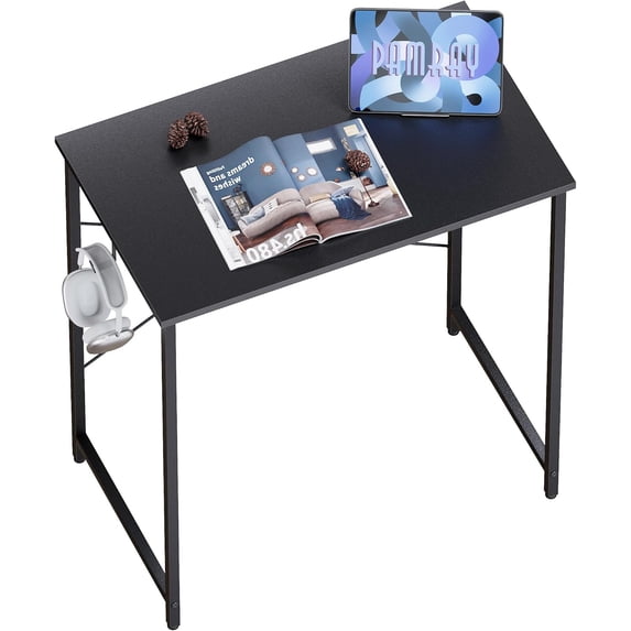 23 Inch Computer Desk for Small Spaces, Home Office Work with Headphone ...