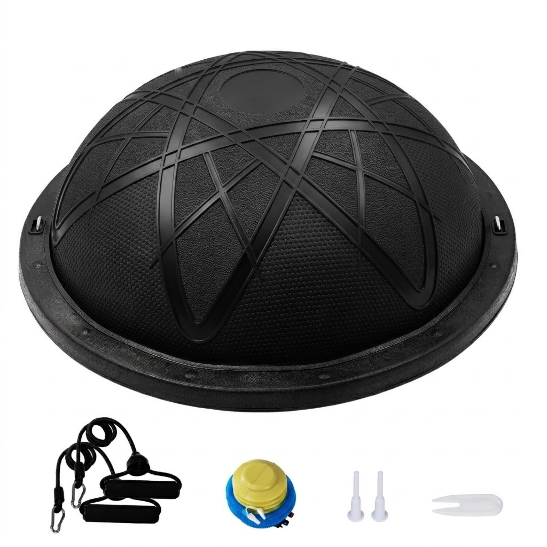 23-Inch Half Exercise Ball Trainer, 660 lbs Capacity Balance Ball with ...