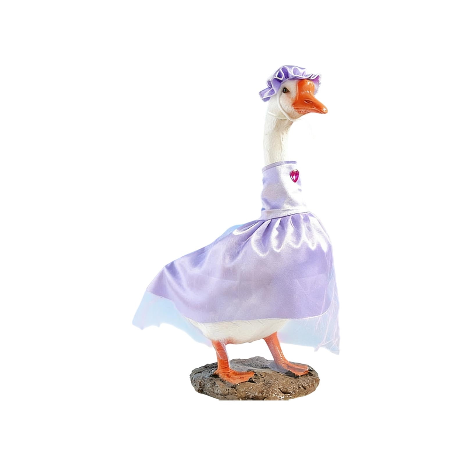 23 Inch Porch Goose Clothes Purple Wedding Dress and Hat Outfit for ...