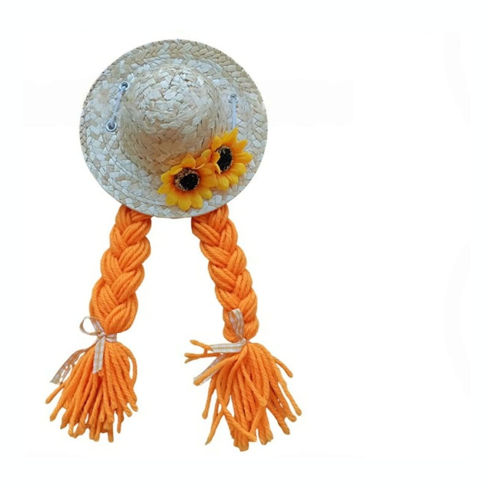 23 Inch Porch Goose Hat Decoration, 5.12X7.87 Inch Braid Sunflower ...