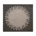 23 Inch Round Polyester Lace Table Topper Placemat Neutral Earth Tones ...