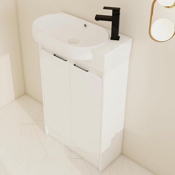 23 Inch Small Bathroom Vanity with Sink, 23'' Freestanding Bathroom ...