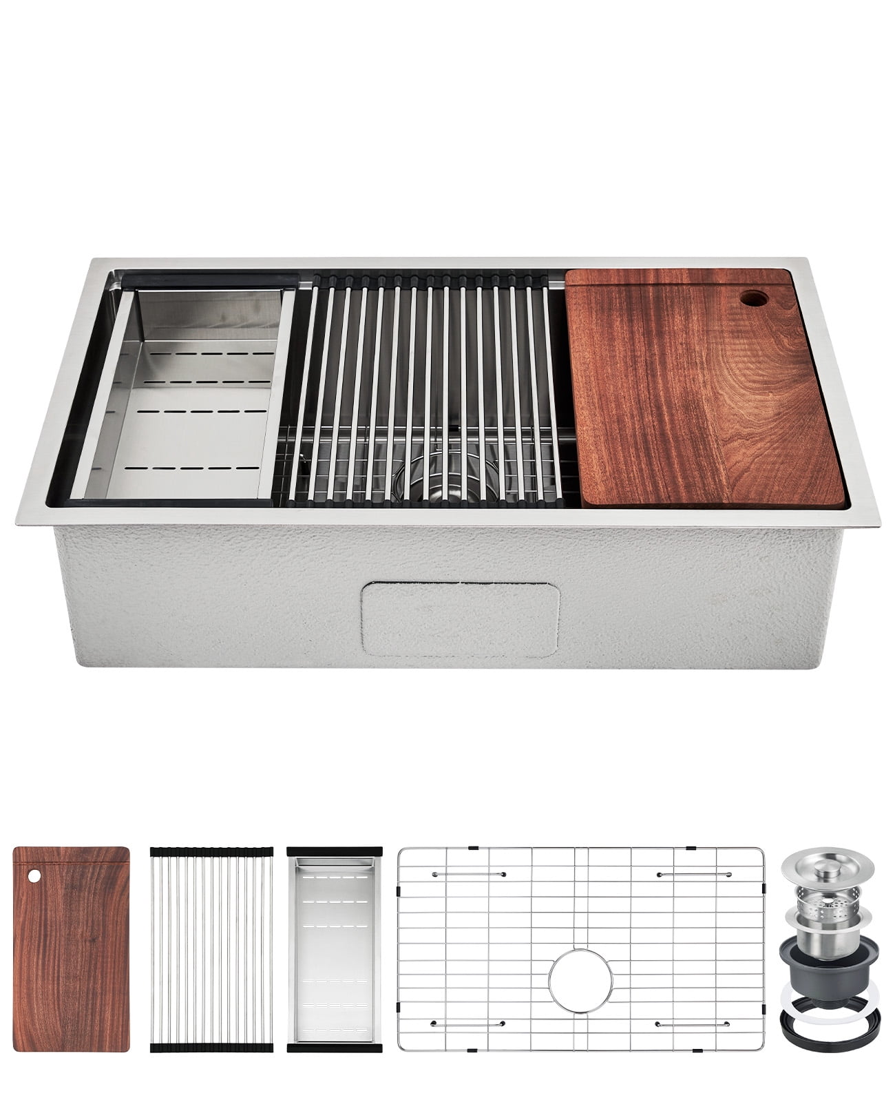 23 Inch Undermount Kitchen Sink Stainless Steel, 23 x 18 Inch Single ...