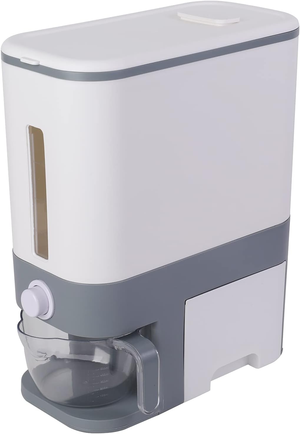 23 Lbs Rice Dispenser with Measuring Cup,Upgraded Rice Container With ...