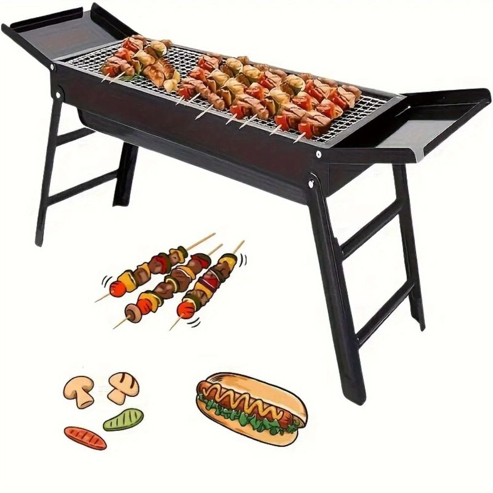 23" Lightweight Charcoal Grill, Collapsible Stainless Steel Portable ...