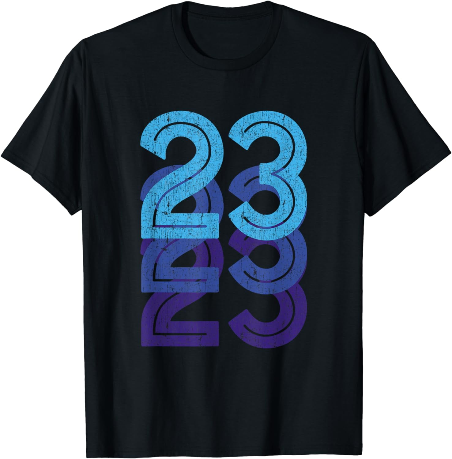 23 Lucky Number 23rd Year Birthday Age Sports Team T-Shirt - Walmart.com