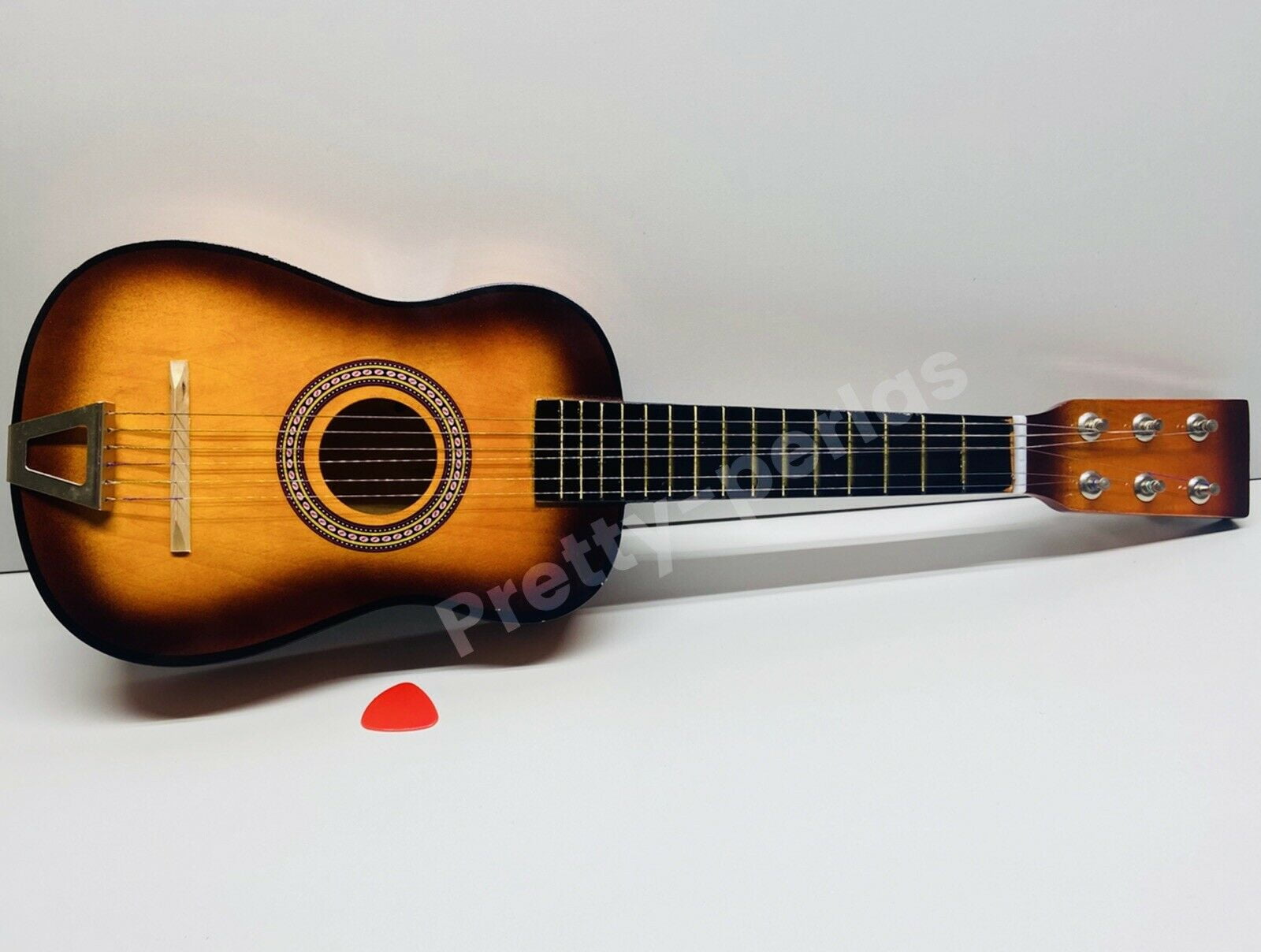 23” Mini Acoustic Guitar Wood Beginner Pratical Small Toy Guitarra for ...