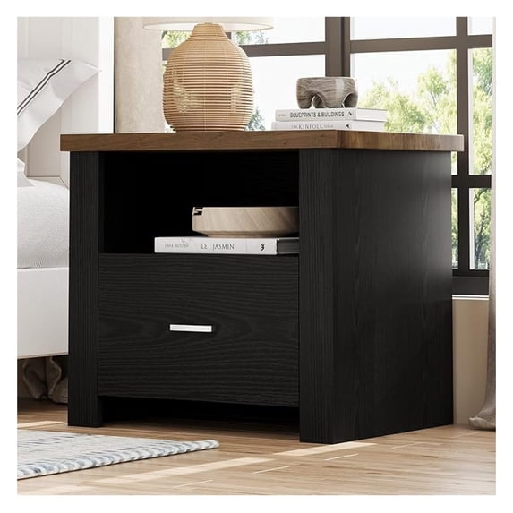 23” Nightstand with Storage, Large Bedside Table End Table with Drawer ...