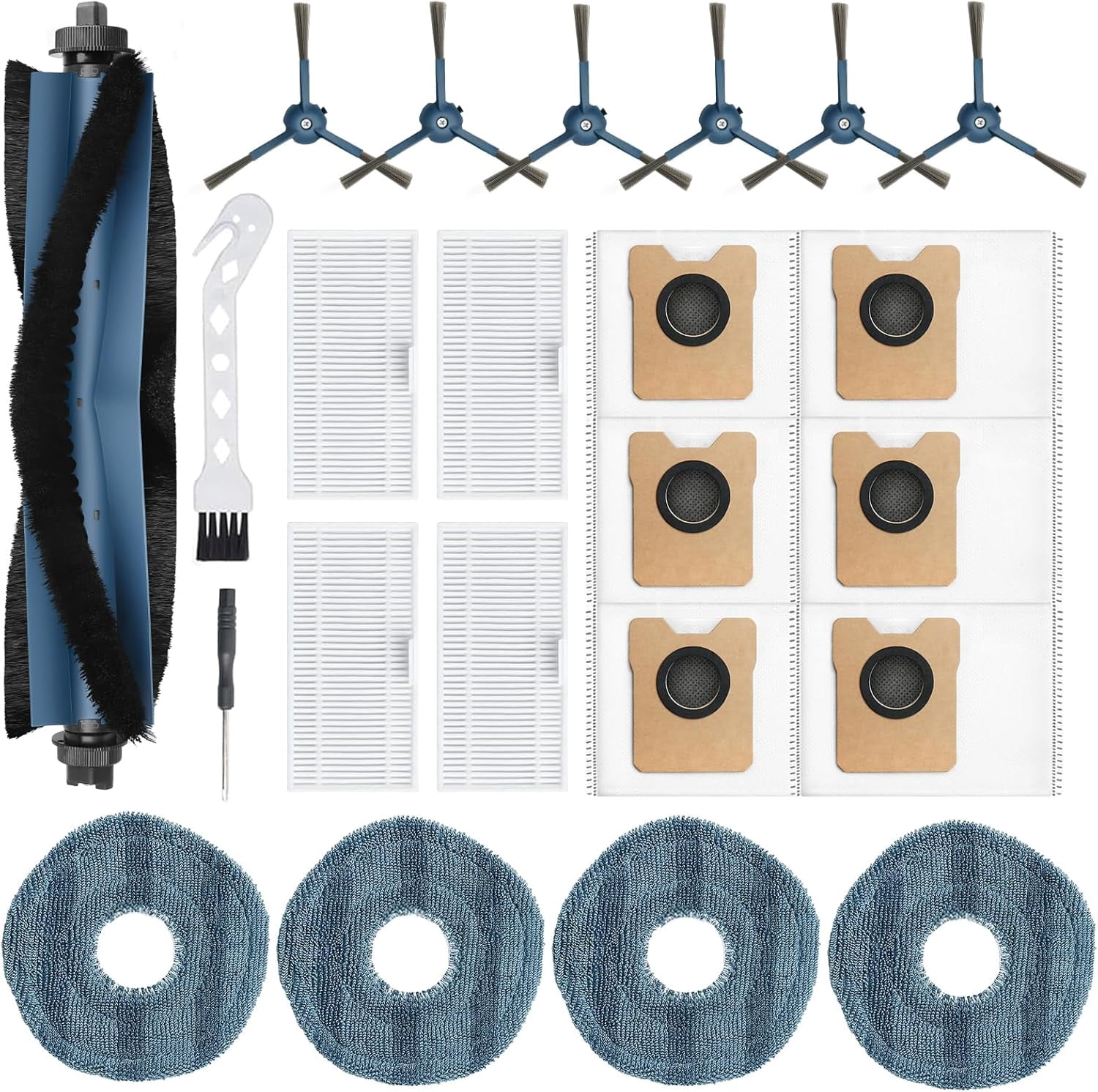 23 Pack C20 Omni Replacement Parts Accessories for Eufy C20 Omni Robot ...