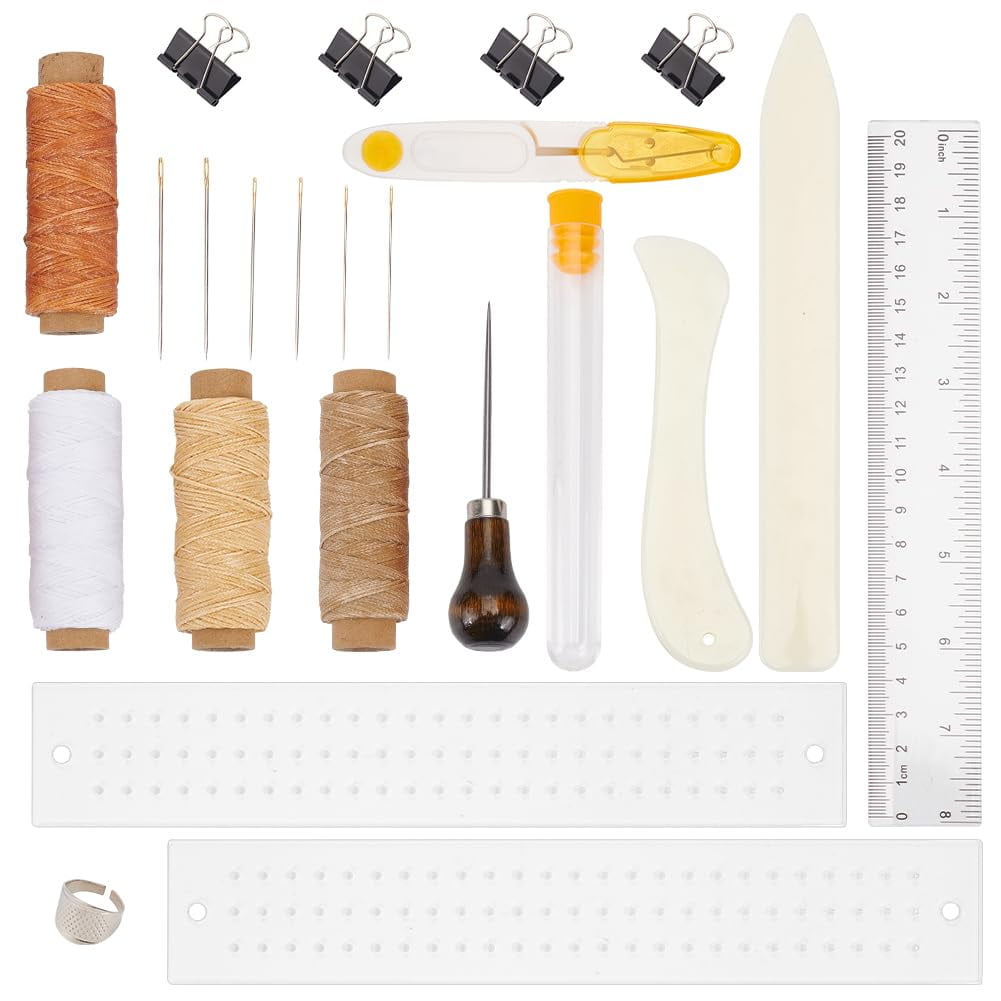 23 Pcs Bookbinding Kit Hand Bookbinding Tools Set Starter Tool Set with ...
