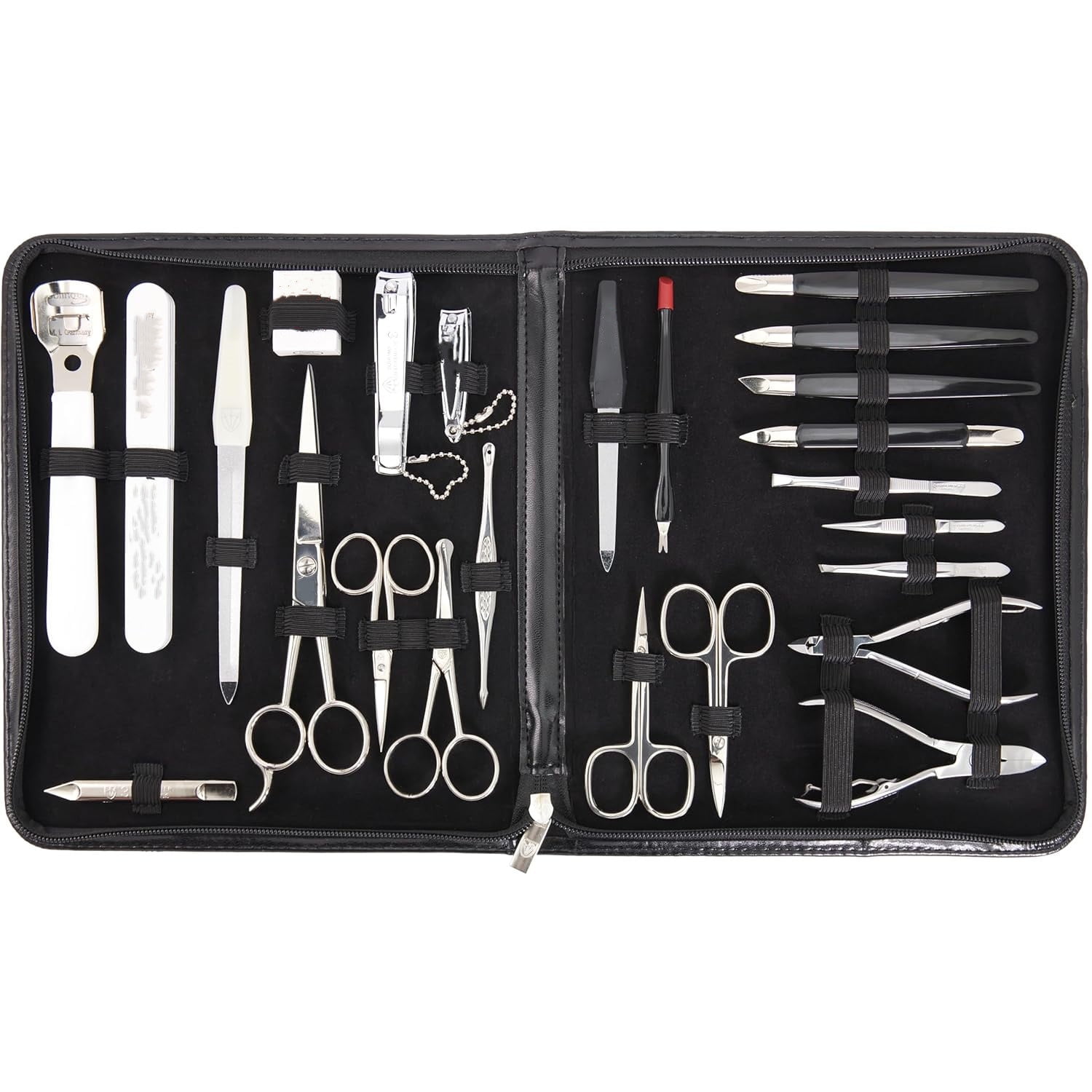23 Piece Manicure Pedicure Grooming kit Set for Professional Finger ...