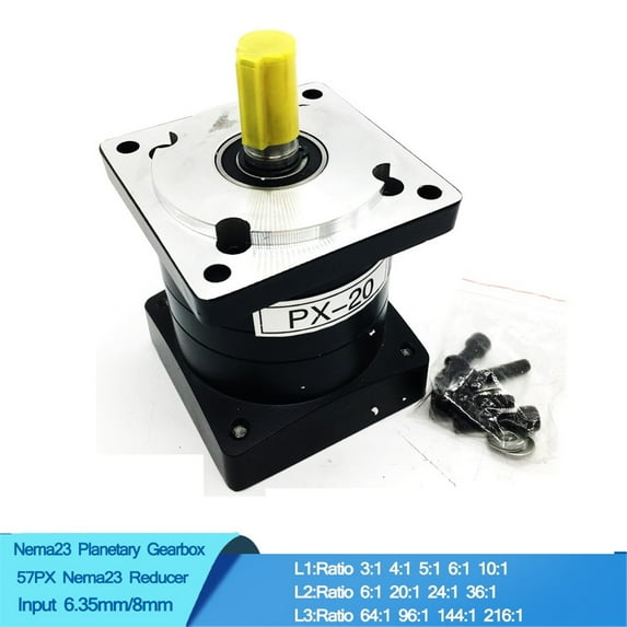 23 Planetary Gearbox Gear Speed Ratio 3 5 10~200:1 Stepper Motor ...