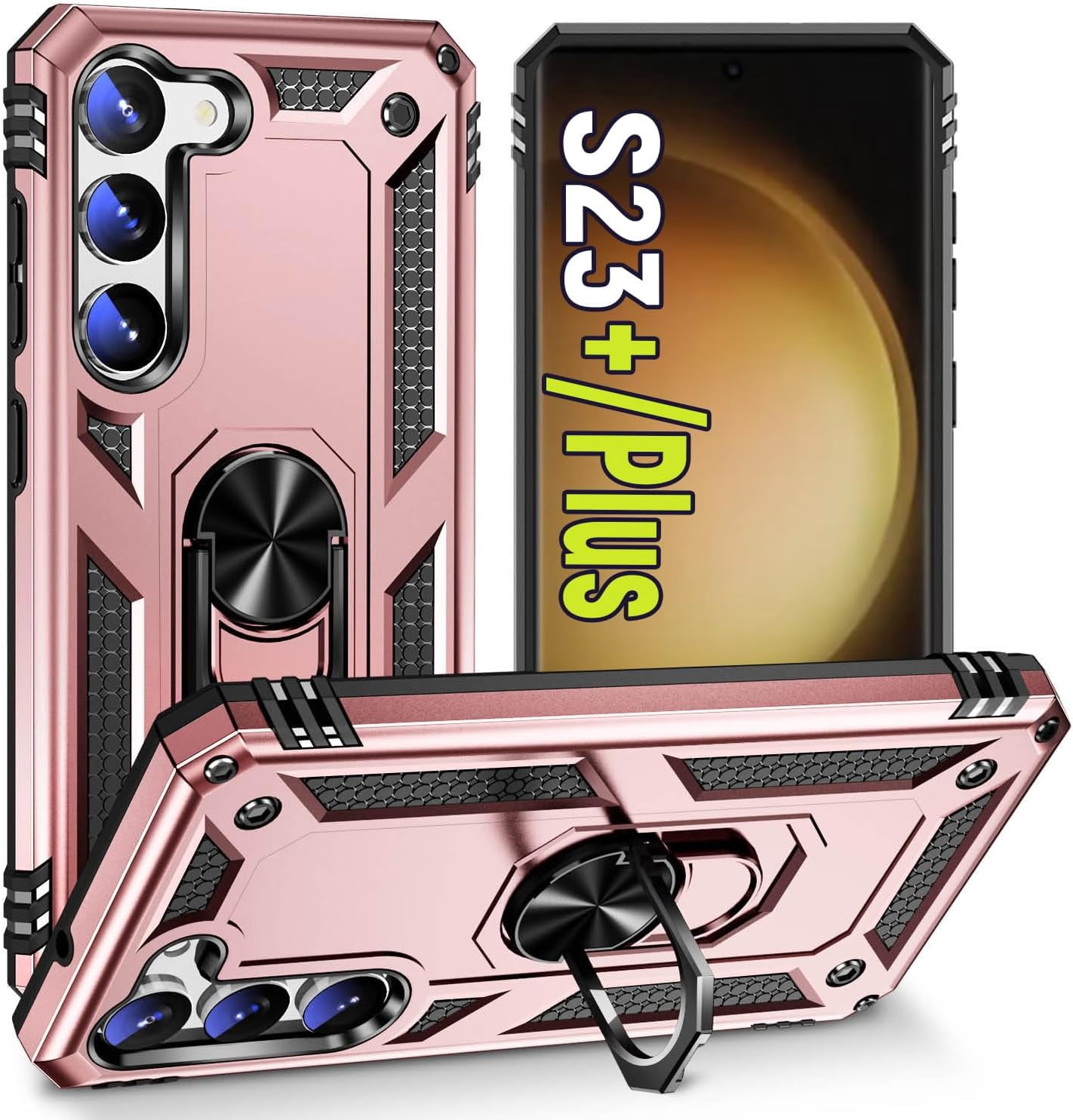 23 Plus Case for S23 Plus Case for Galaxy 23 Plus with 360° Rotate ...
