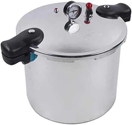 23 Quart Pressure Canner and Cooker with Pressure Gauge 10PSI Explosion ...
