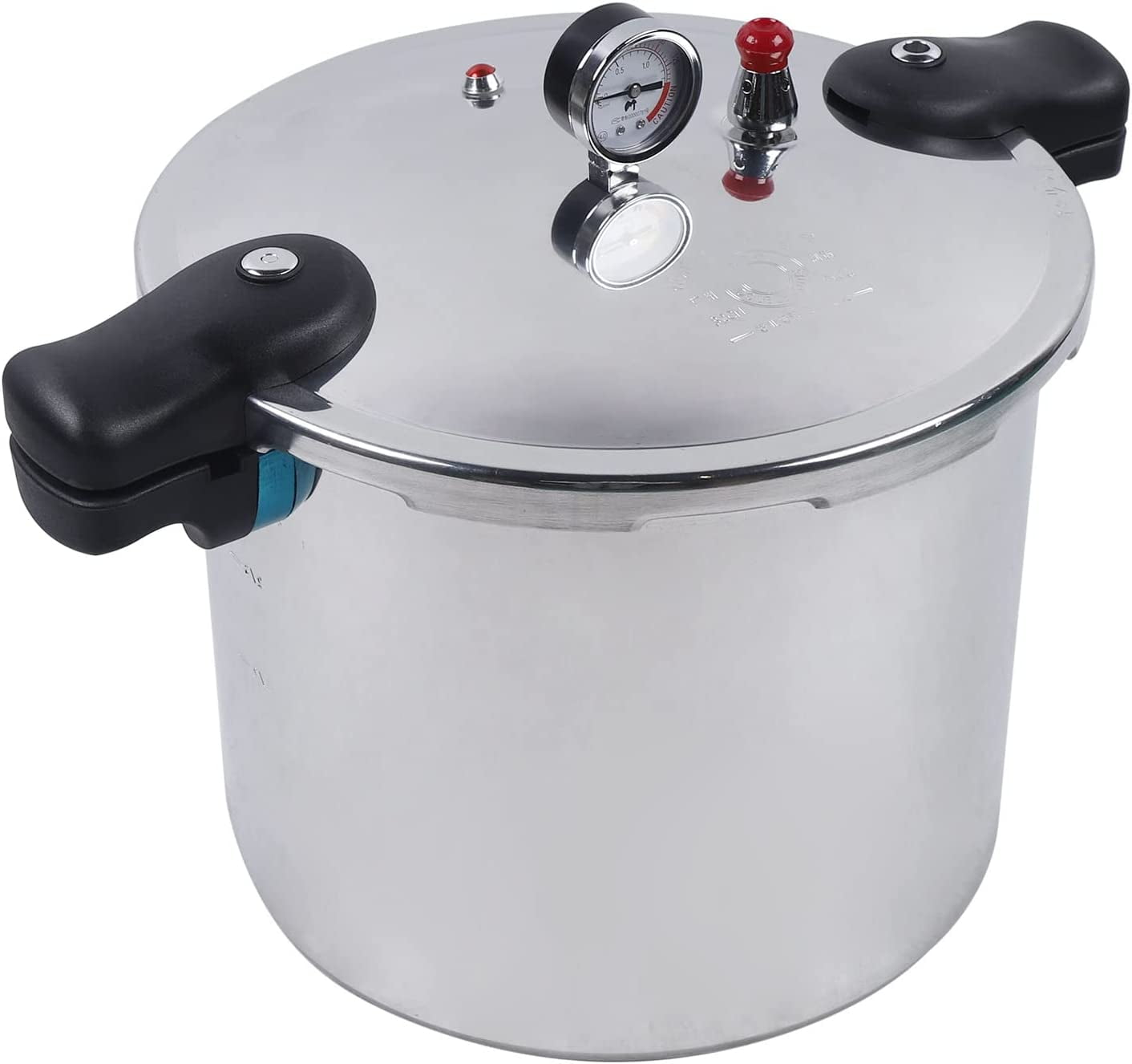23 Quart Pressure Canner and Cooker with Pressure Gauge 10PSI Explosion ...