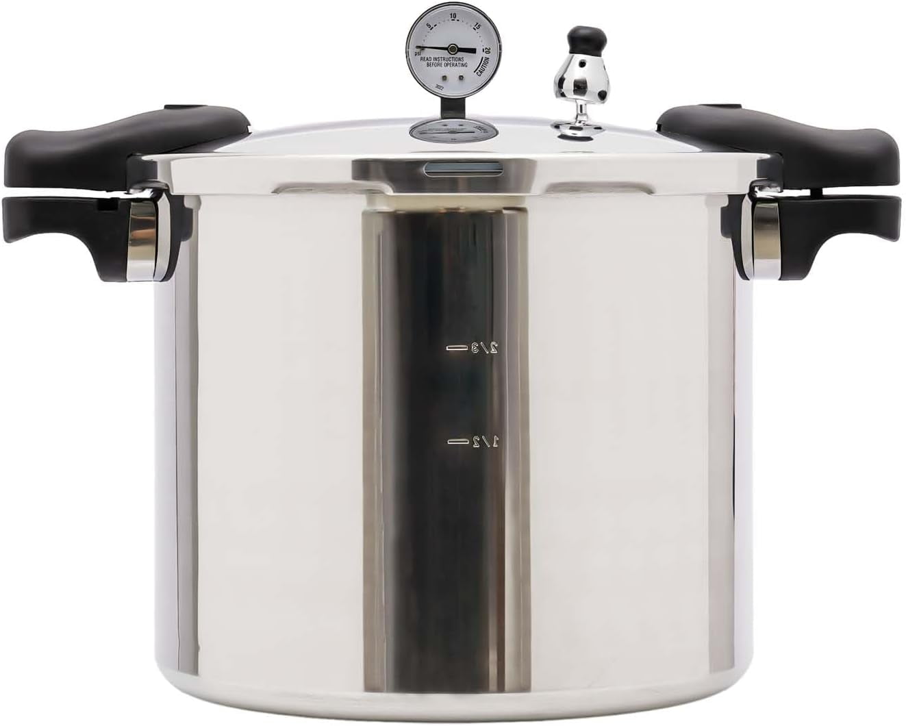 23 Quart Pressure Cooker, Large Pressure Canner, Pressure Gauge ...