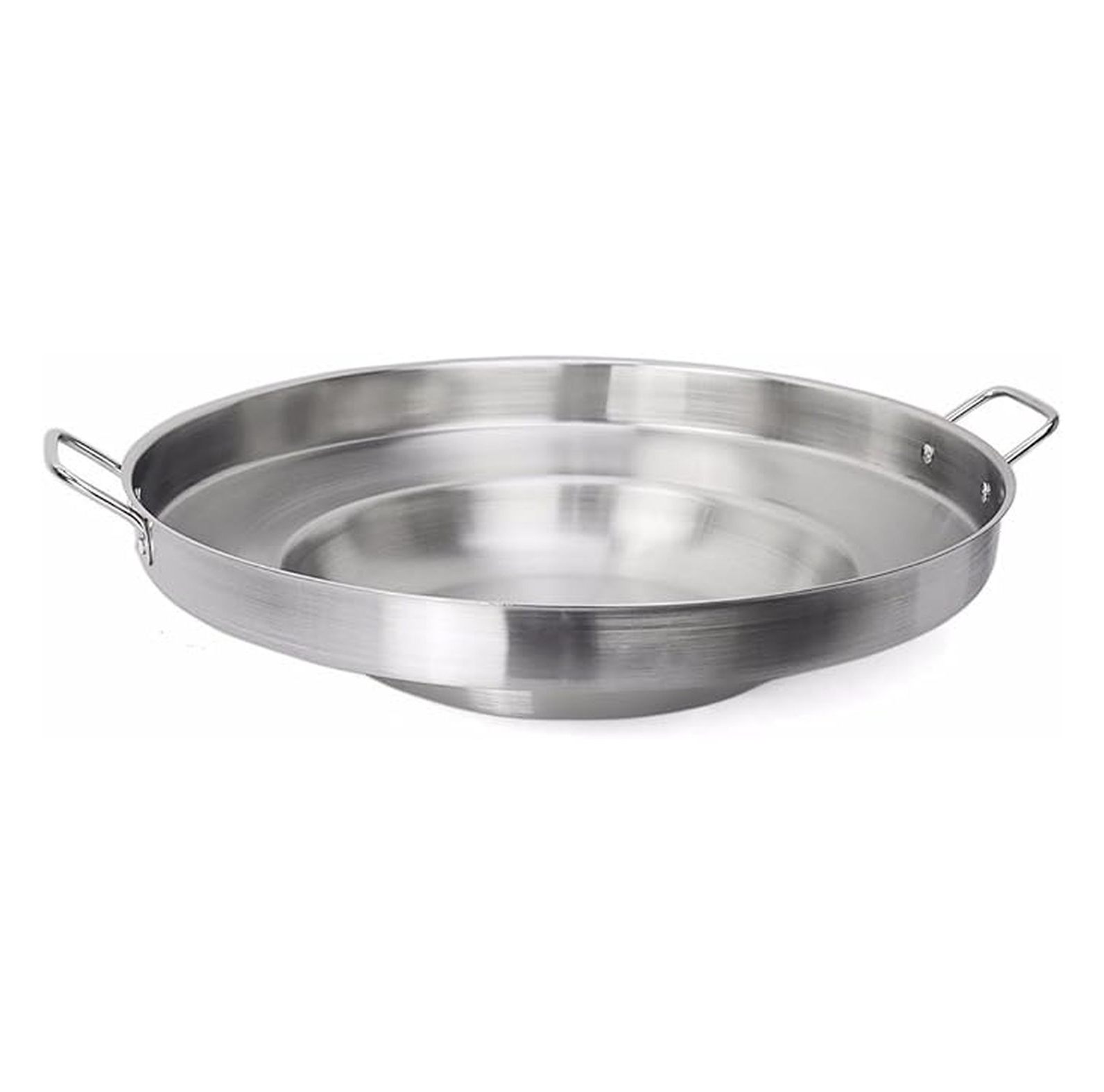 23" Round Stainless Steel Concave Comal Pozo Griddle Taco Grill Fry Pan ...