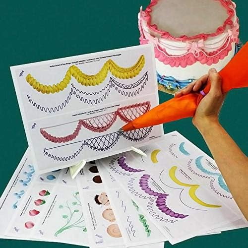 23 Sheet Cake Decorating Practice Board Icing Drawing Paper Sugarcraft ...