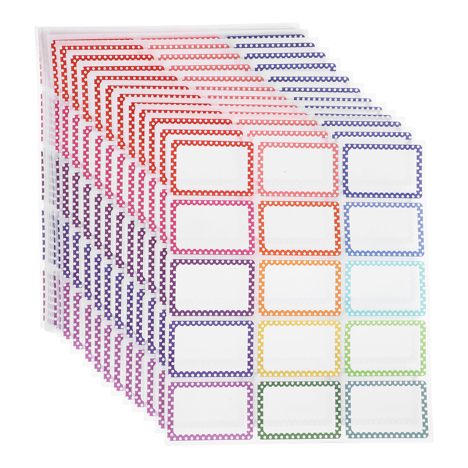 23 Sheets Name Tag Stickers Curler Commercial Labels Student - Walmart.com