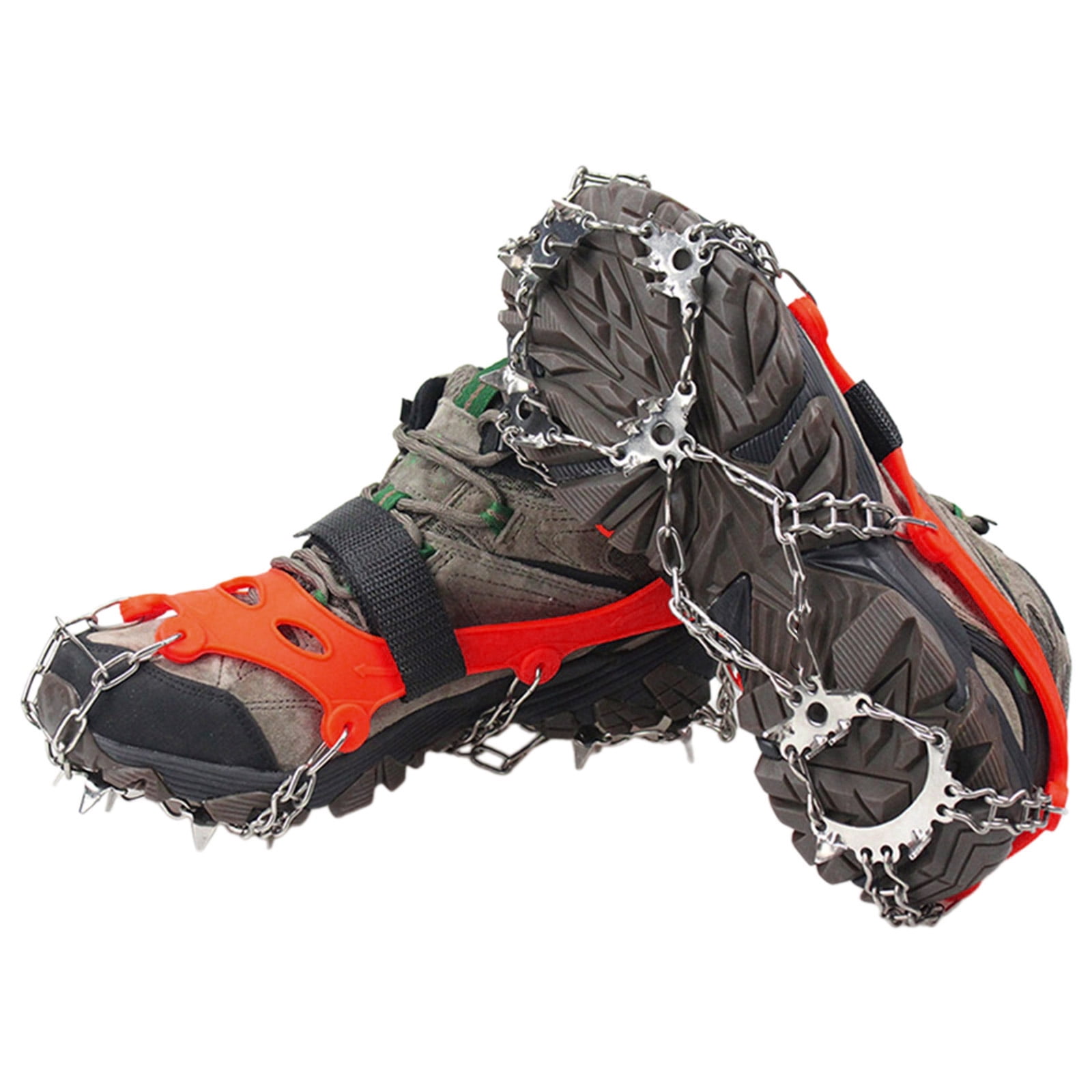 23 Spikes Snow Ice Grips fit Boot/Shoes for Adults Hiking Walking on ...