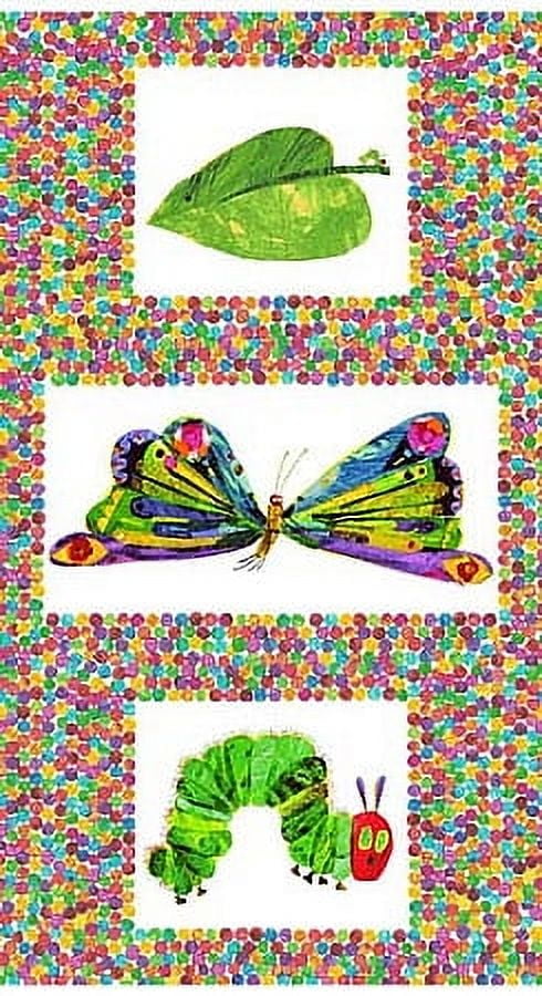 23" X 45" Panel Butterfly Caterpillar Leaf Insects Bugs Nature The Very ...