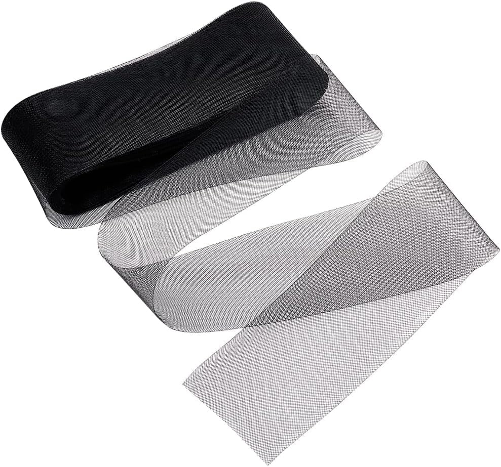 23 Yards x 4 Inch Elastic Soft Horsehair Braid Black Polyester ...