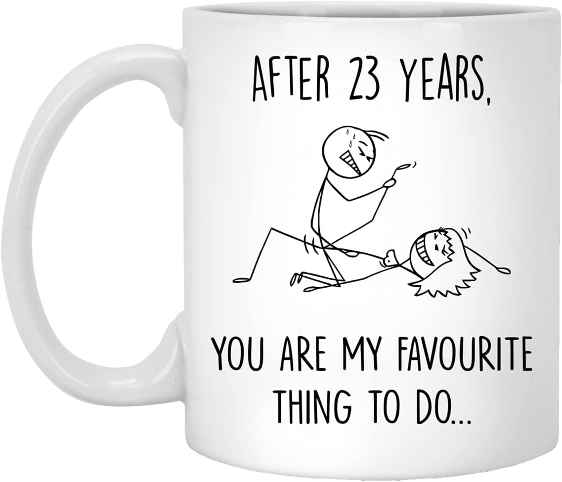 23 Year Anniversary Mug For Him And Her, 23Rd Wedding Anniversary Mug ...