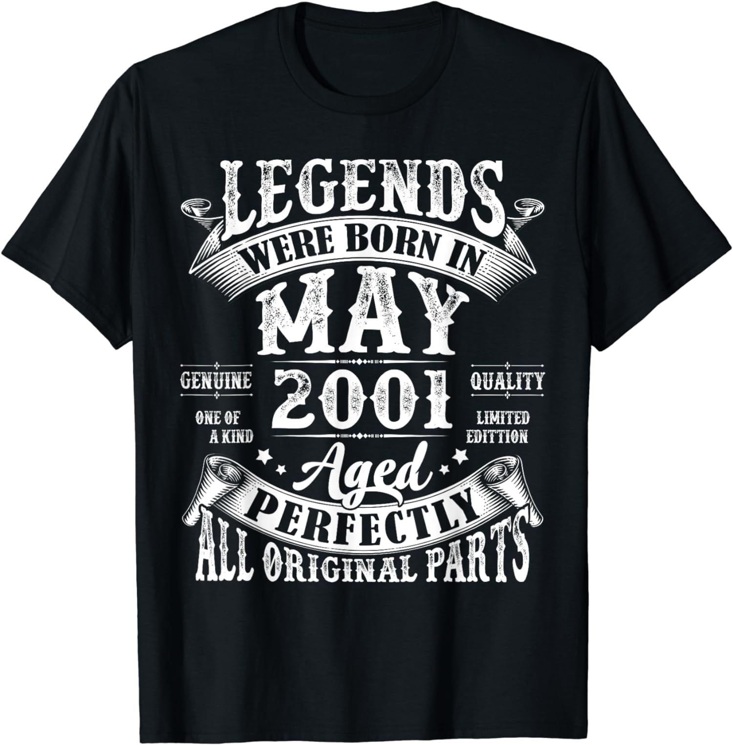 23 Years Old Legends Born In May 2001 23rd Birthday Gifts T-Shirt ...