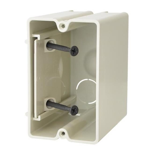 23 cu in. Sliderbox & Old Work Rectangle Fiberglass 1 Gang Outlet Box ...