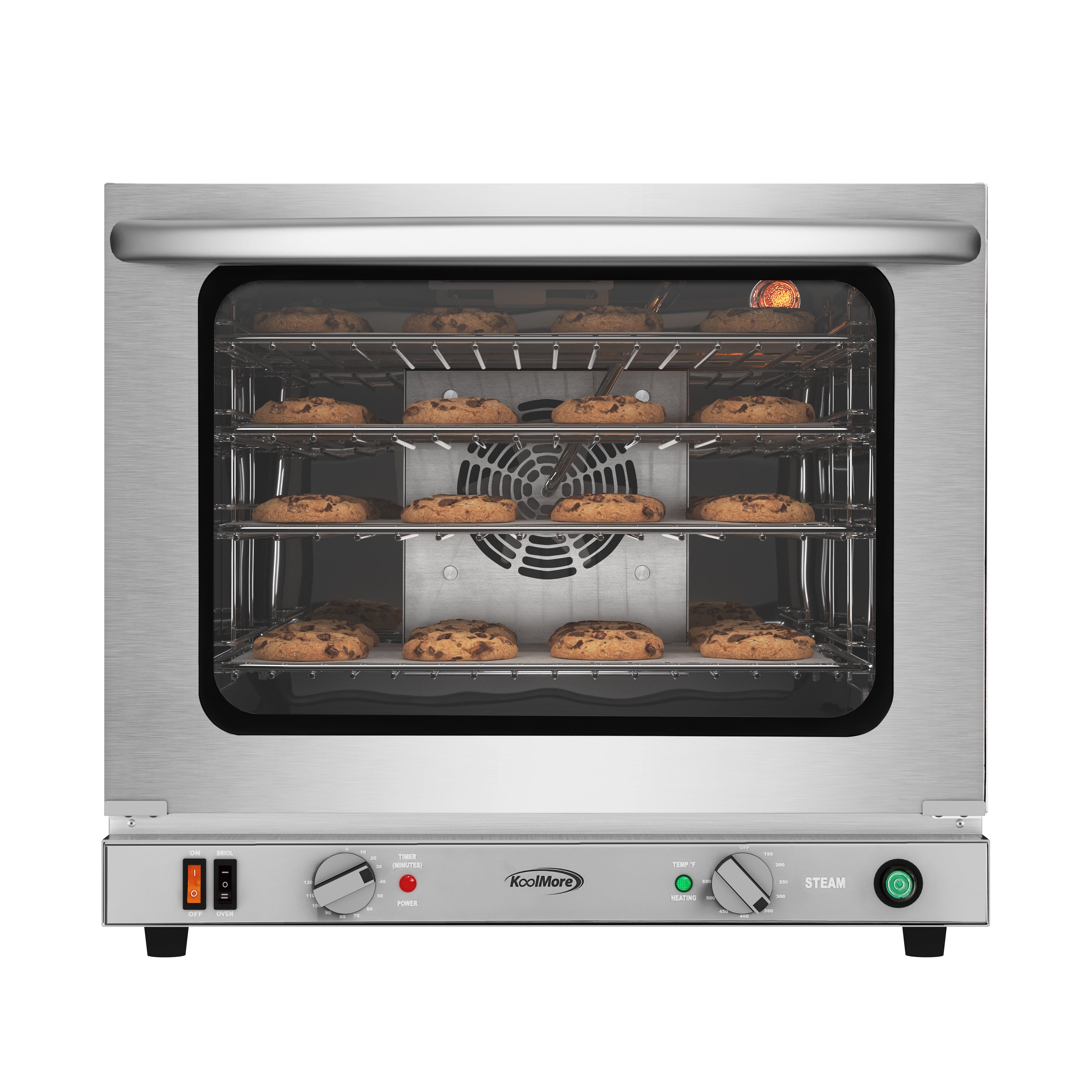 23 in. Countertop Convection Oven for Half-Size Pans with 4 Racks 2800W ...