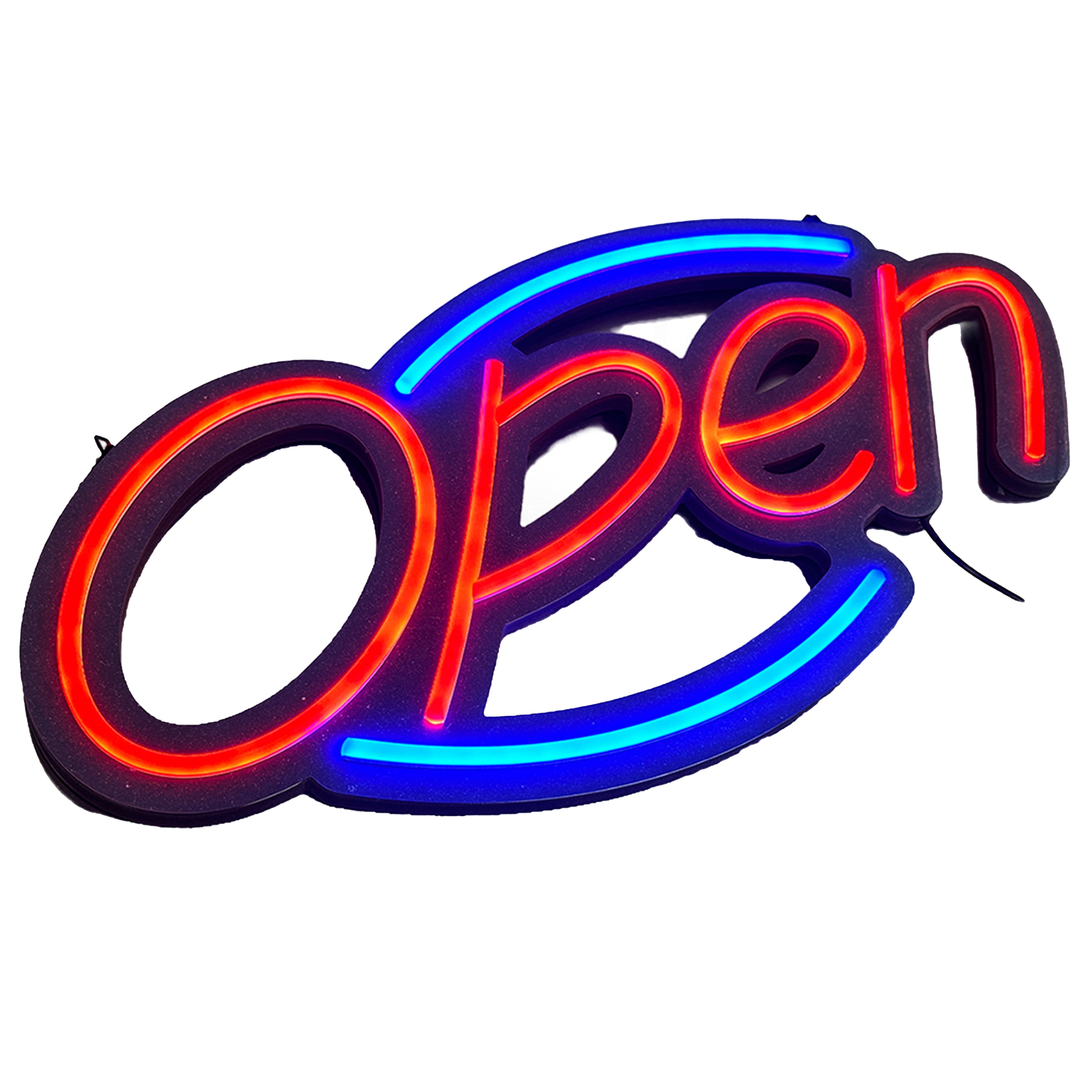 23 in. Open LED Neon Signs LED Neon Light, Open Signs for Business, Remote Control Open Sign ...