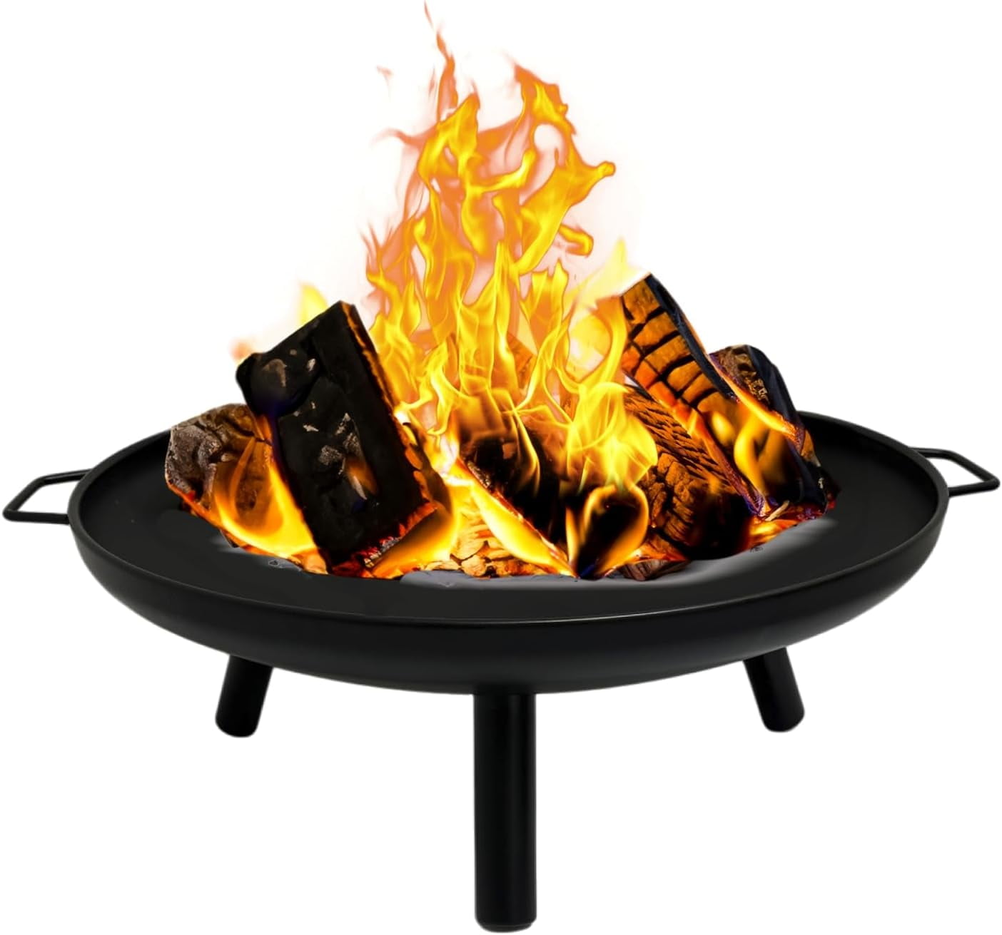 23 in Outdoor- Fire Pit - Durable Alloy Steel Fire Pits for Outside ...