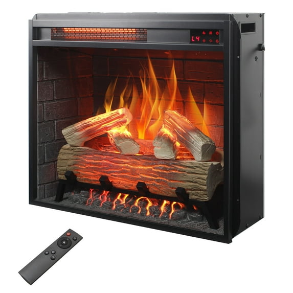 23 inch Infrared heating electric fireplace insert, with log set ...