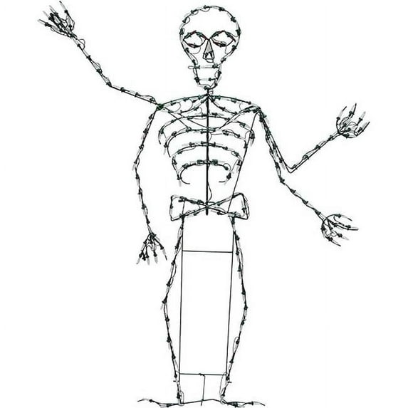 Pro-Line 32 Inch Dancing Skeleton Animation Halloween Decoration with ...