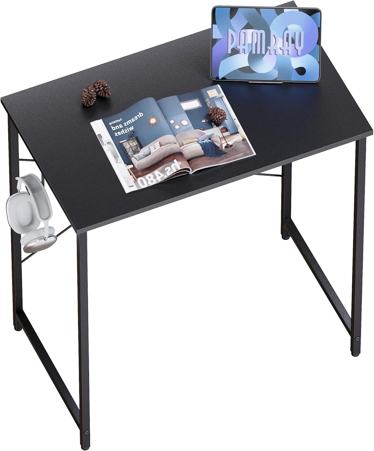 23 Inch Computer Desk for Small Spaces, Home Office Work Desk with ...