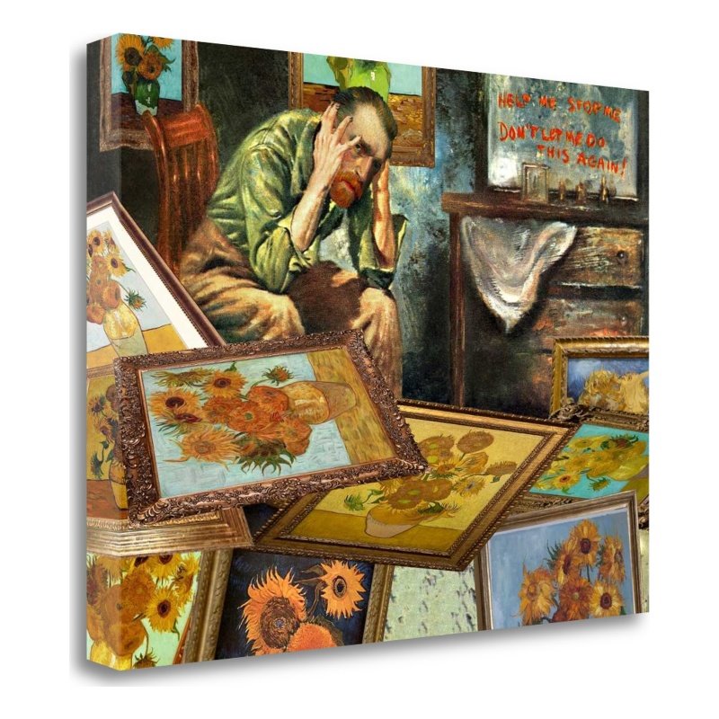 23" x 17" Help Me by Barry Kite- Print On Gallery Wrap Canvas Fabric ...