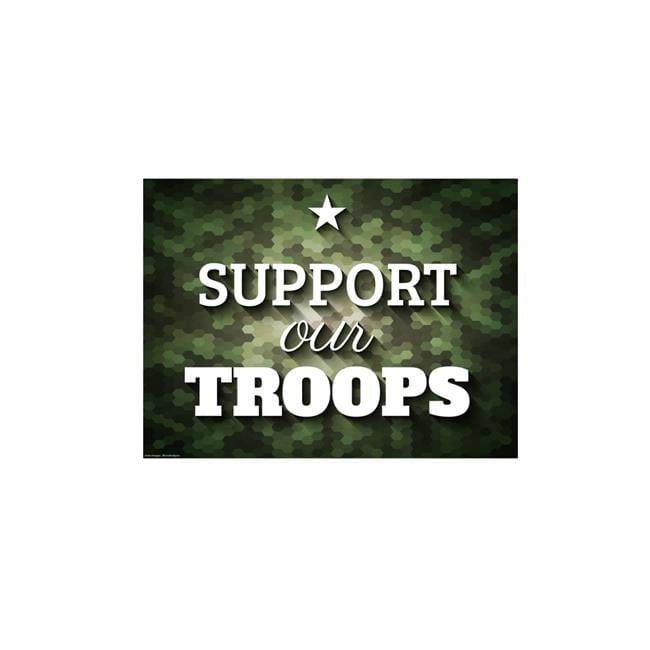 23 x 17 in. Support our Troops Yard Sign - Walmart.com