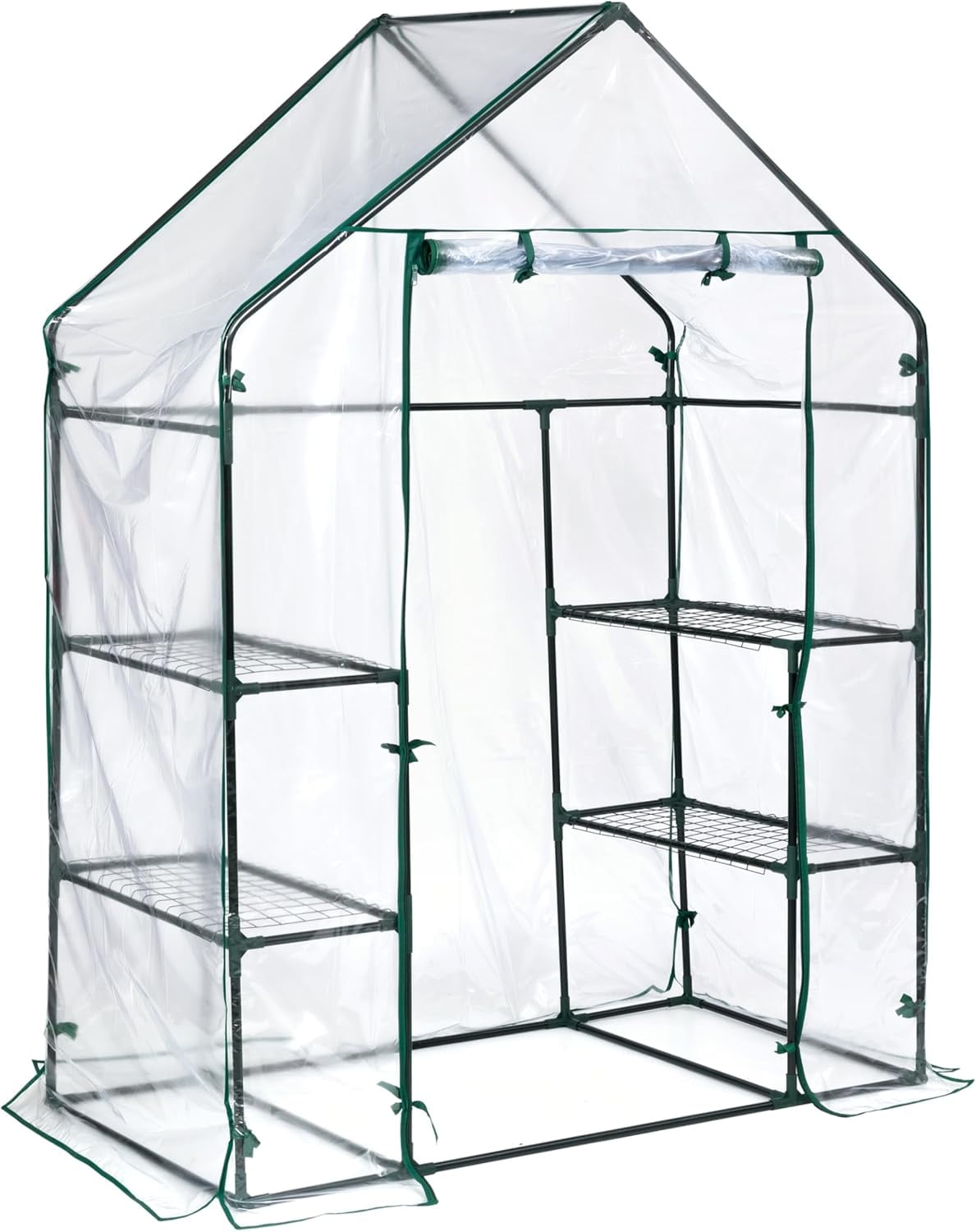 23" x 17" x 57" All-Season 4-Tier Mini Grow House Outdoor or Backyard ...