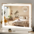 23" x 18" Vanity Mirror with Lights，LED Makeup Mirror，Hollywood 3 Color ...