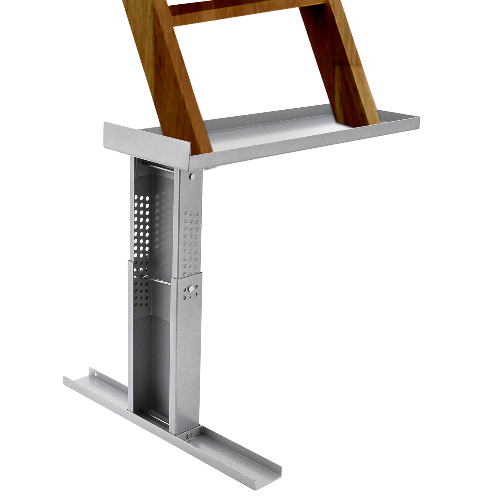 23 x 8in Adjustable Height Upgraded Ladder Extender 13.4-19in Ladder ...