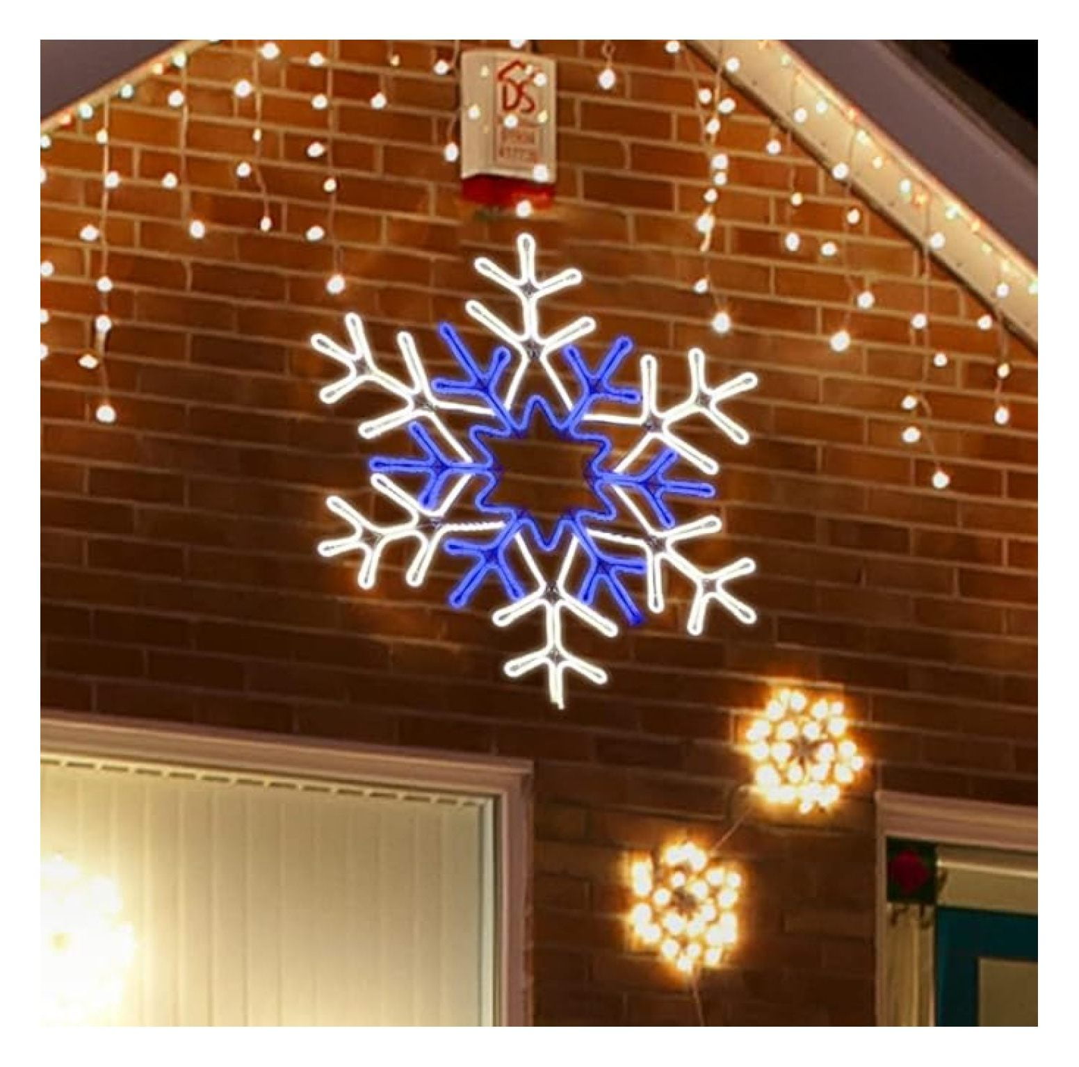 Twinkling Snowflake Lights Holiday Time