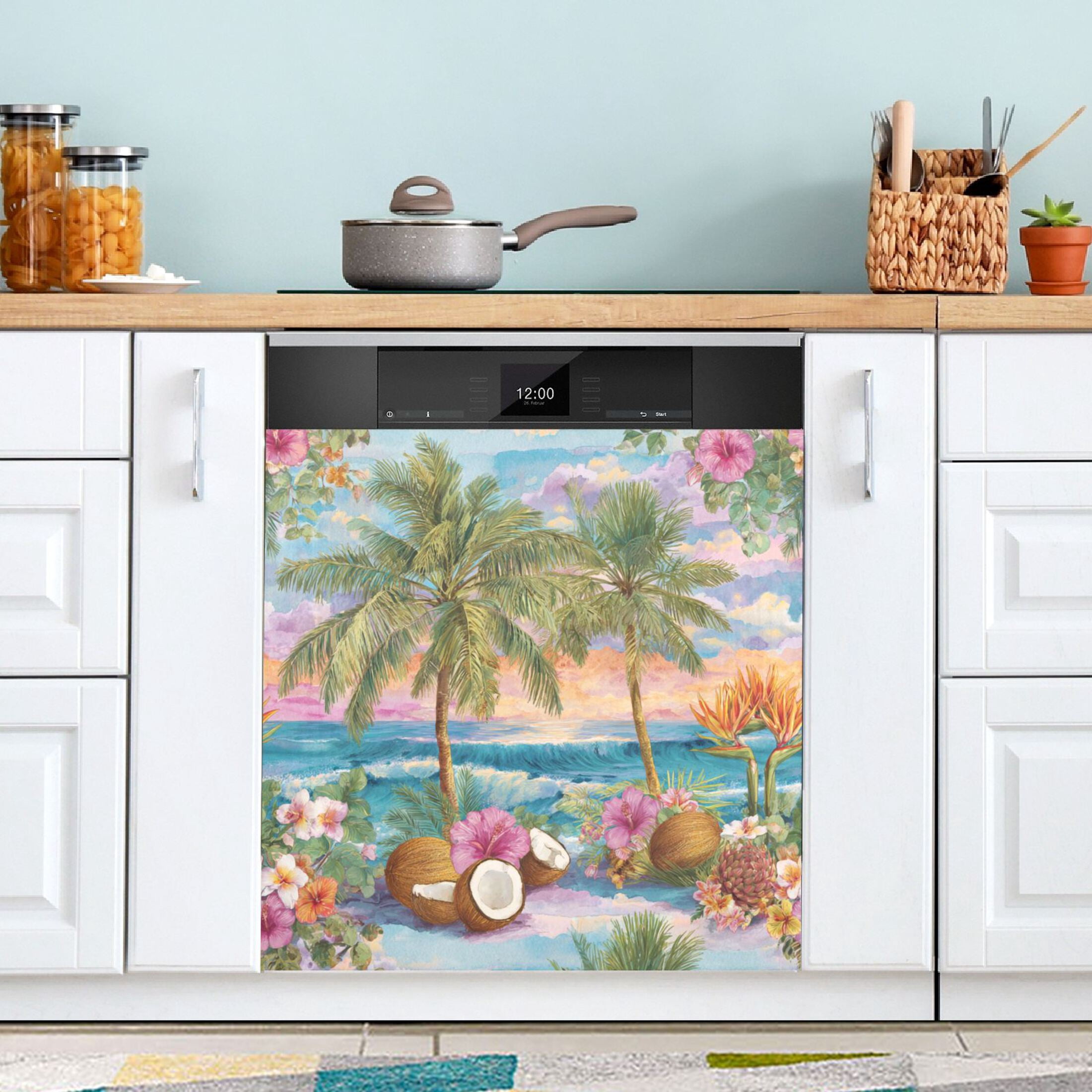 23"x26" Dishwasher Magnetic Refrigerator Magnet Cover Sticker Home ...