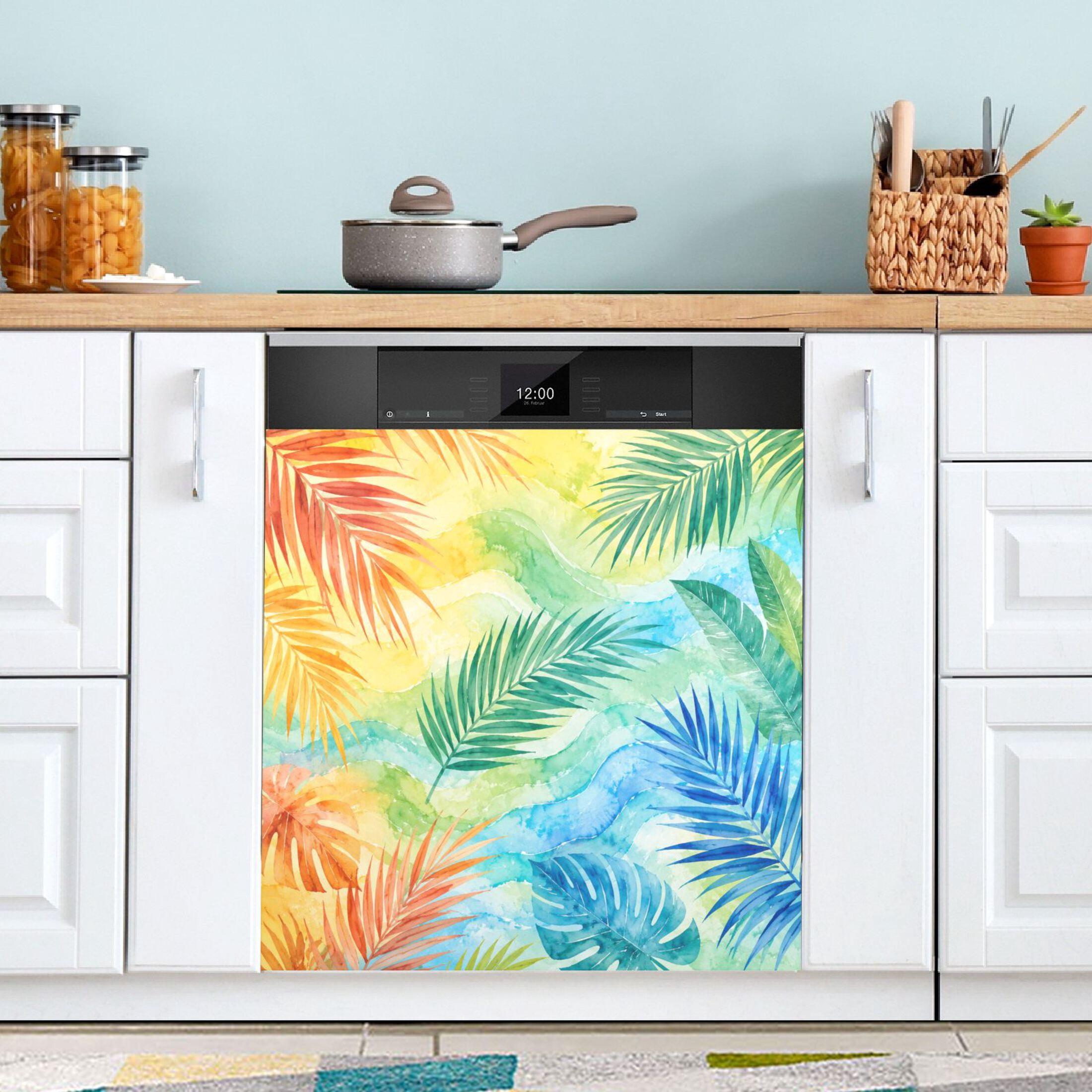 23"x26" Dishwasher Magnetic Refrigerator Magnet Cover Sticker Home ...